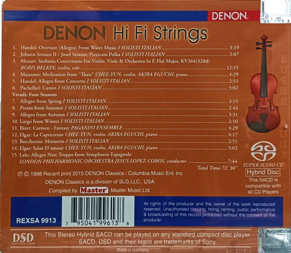 CD DENON Hi Fi Strings - Chiva Record (ชีวา เรคคอร์ด)