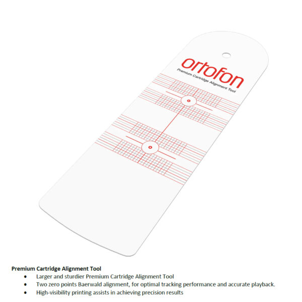 แผ่น Set Up หัวเข็ม Ortofon Premium Alignment Tool (New) - Chiva Record ...